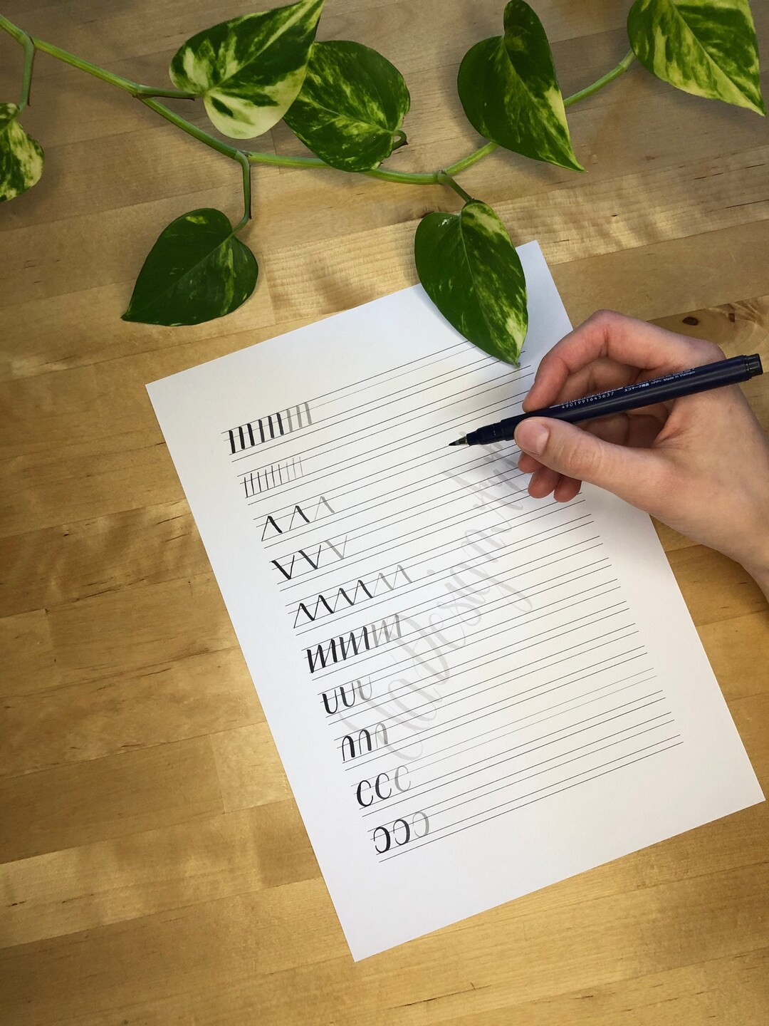 Hand Lettering Templates Alphabet and More as a Digital Practice File ...