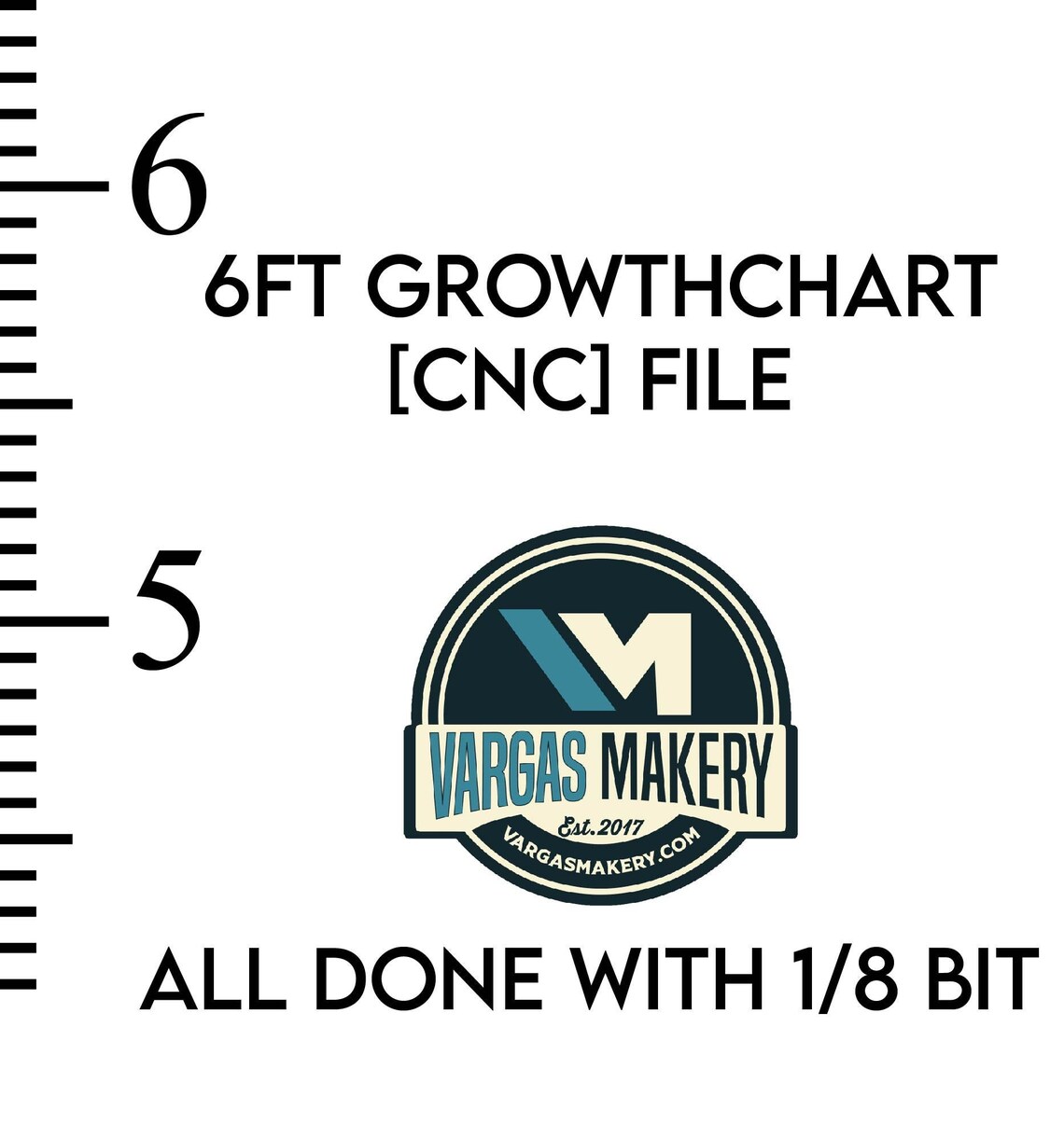 Growth Chart CNC File Router Inches Ruler - Etsy