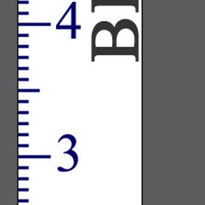 Growth Chart - CNC File - Inches Ruler Template - Etsy