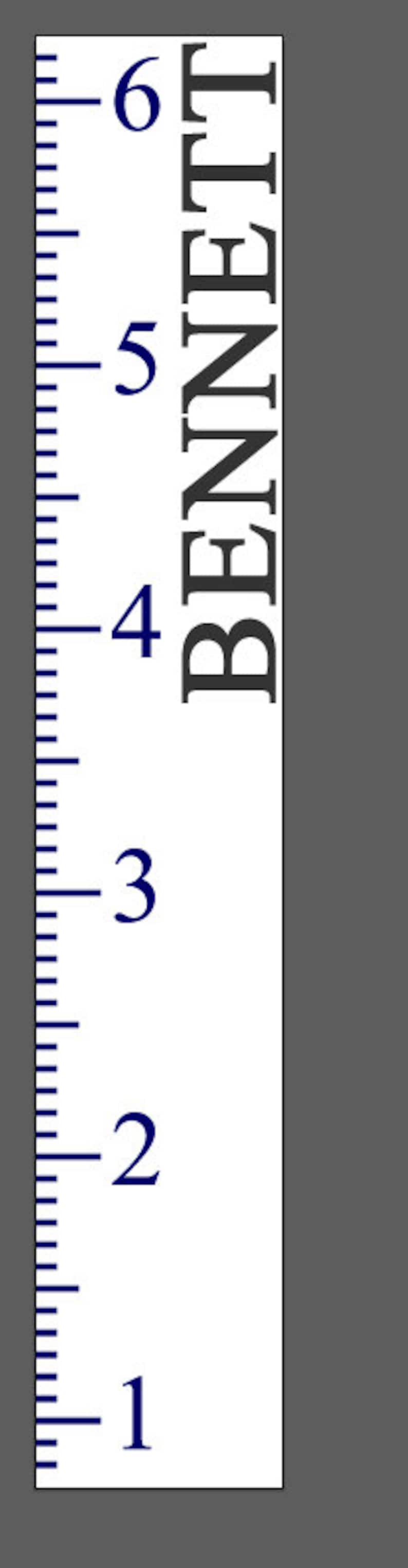 Growth Chart CNC File Router Inches Ruler - Etsy