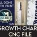 Growth Chart - CNC File - Inches Ruler Template - Etsy
