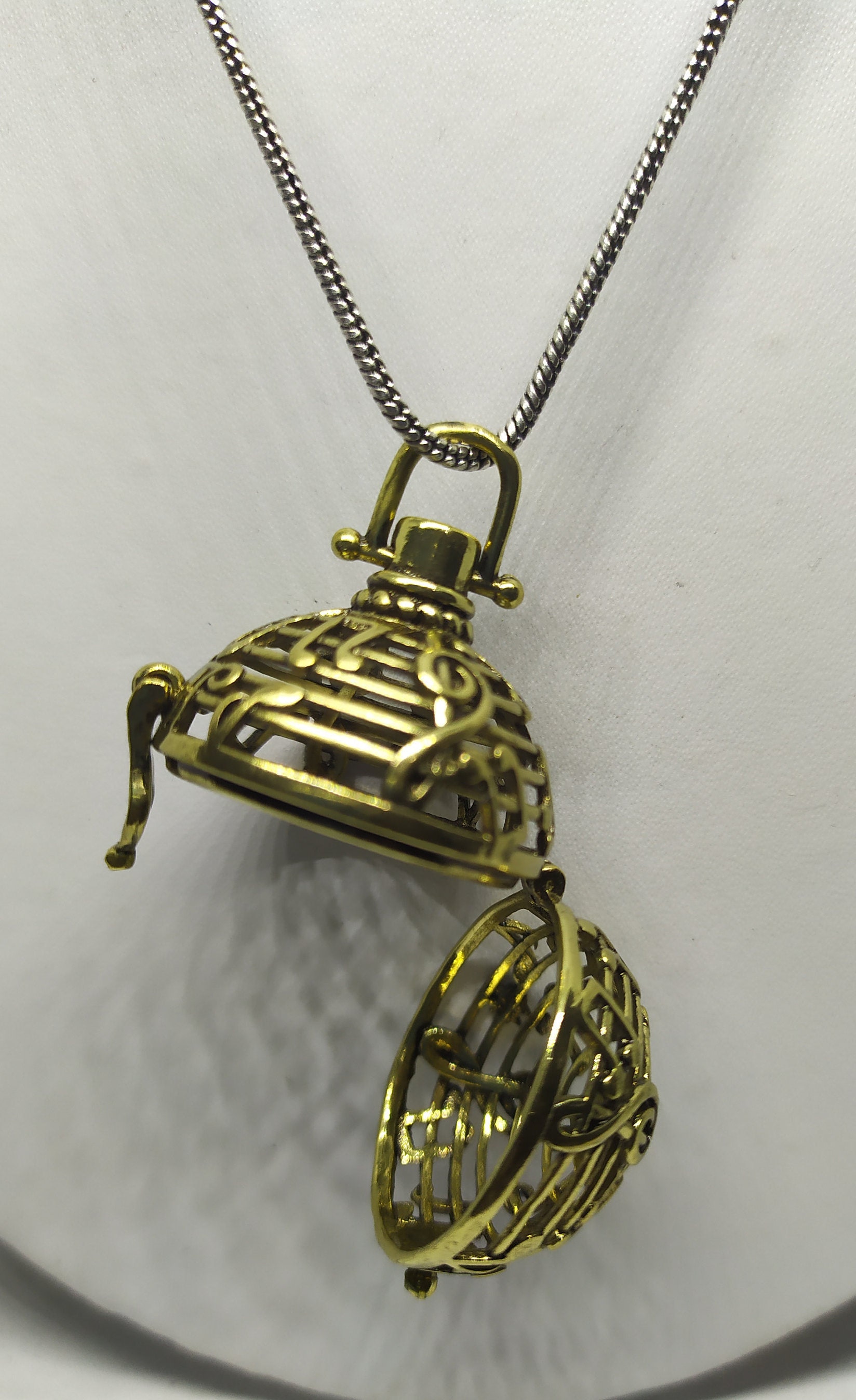 Brass Pendant Stone Cage Locket Pendant Round Shape. Good - Etsy