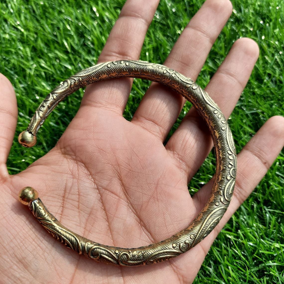 Gold Plated Arm Band Ankle Bangle Vintage Anklet Feet | Etsy