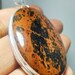 Natural Leopardite Jasper Stone Pendant Plated Stone Pendant - Etsy