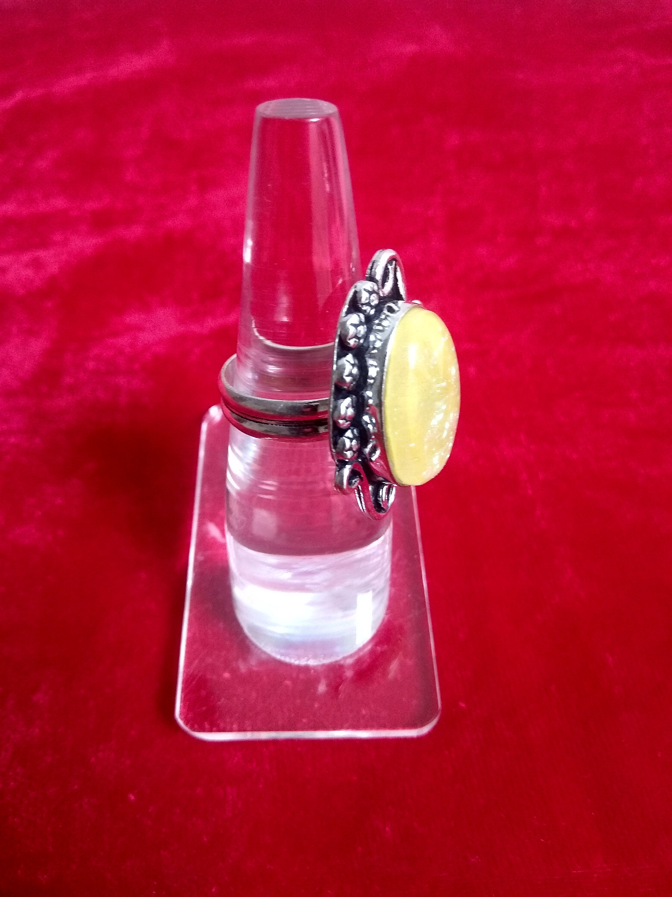 925 sterling silver plated stone ring handmade ring52 carat | Etsy