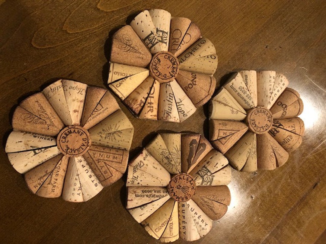 Cork Coaster Set of Four (4) - Etsy