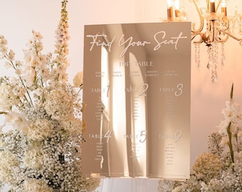Mirror Seating Chart - Etsy