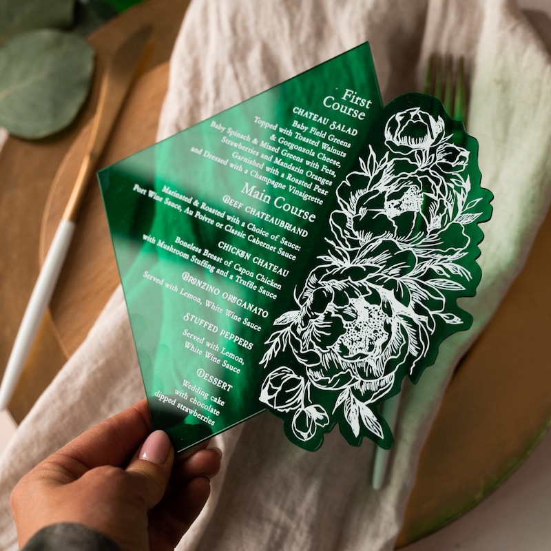 Acrylic Menus - Etsy