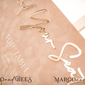 Beige Velvet and Gold Modern Velvet Seating Chart, 3d Elegant Find Your ...