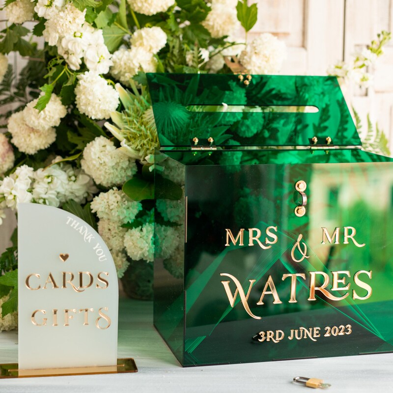 Acrylic Card Box - Etsy