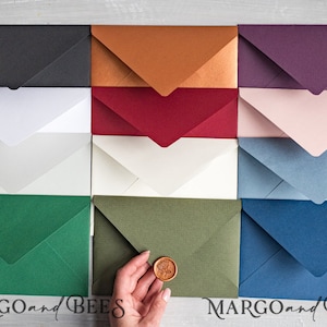 Custom Colors Handmade Envelopes With Velvet Liner, Elegant Envelopes ...