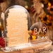 Modern Acrylic Gold Bar Menu Sign, Arch Plexi Table Bar Menu, Luxury ...