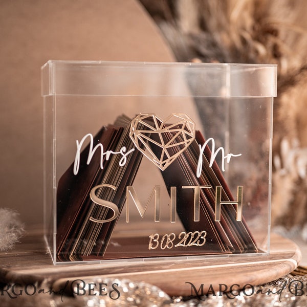 Gold Card Box With Slot - Etsy