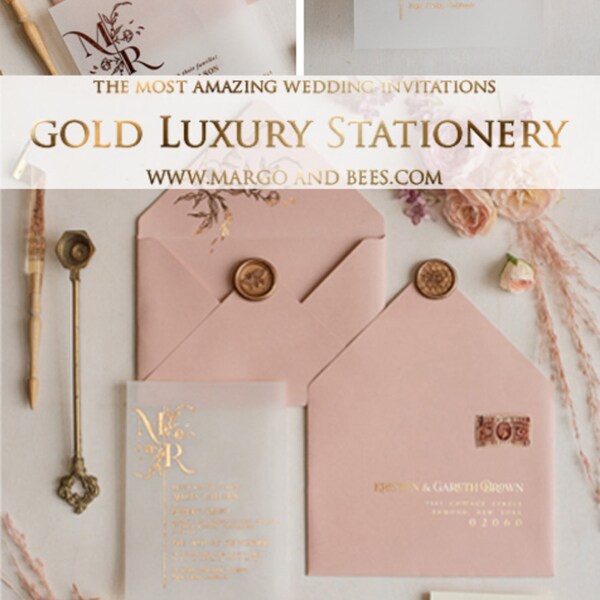 Glamorous Wedding Invitations - Etsy