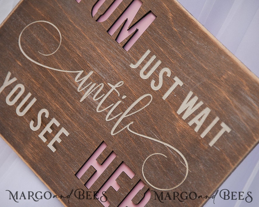 Personalised Wood Wedding Sign Wooden Page Boy Sign Wood - Etsy
