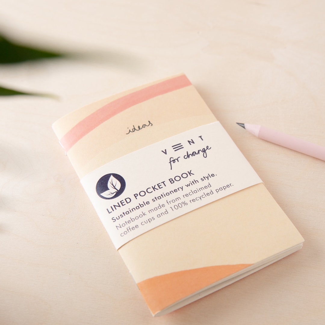 Recycled Pocket Notebook Cream Ideas Collection - Etsy