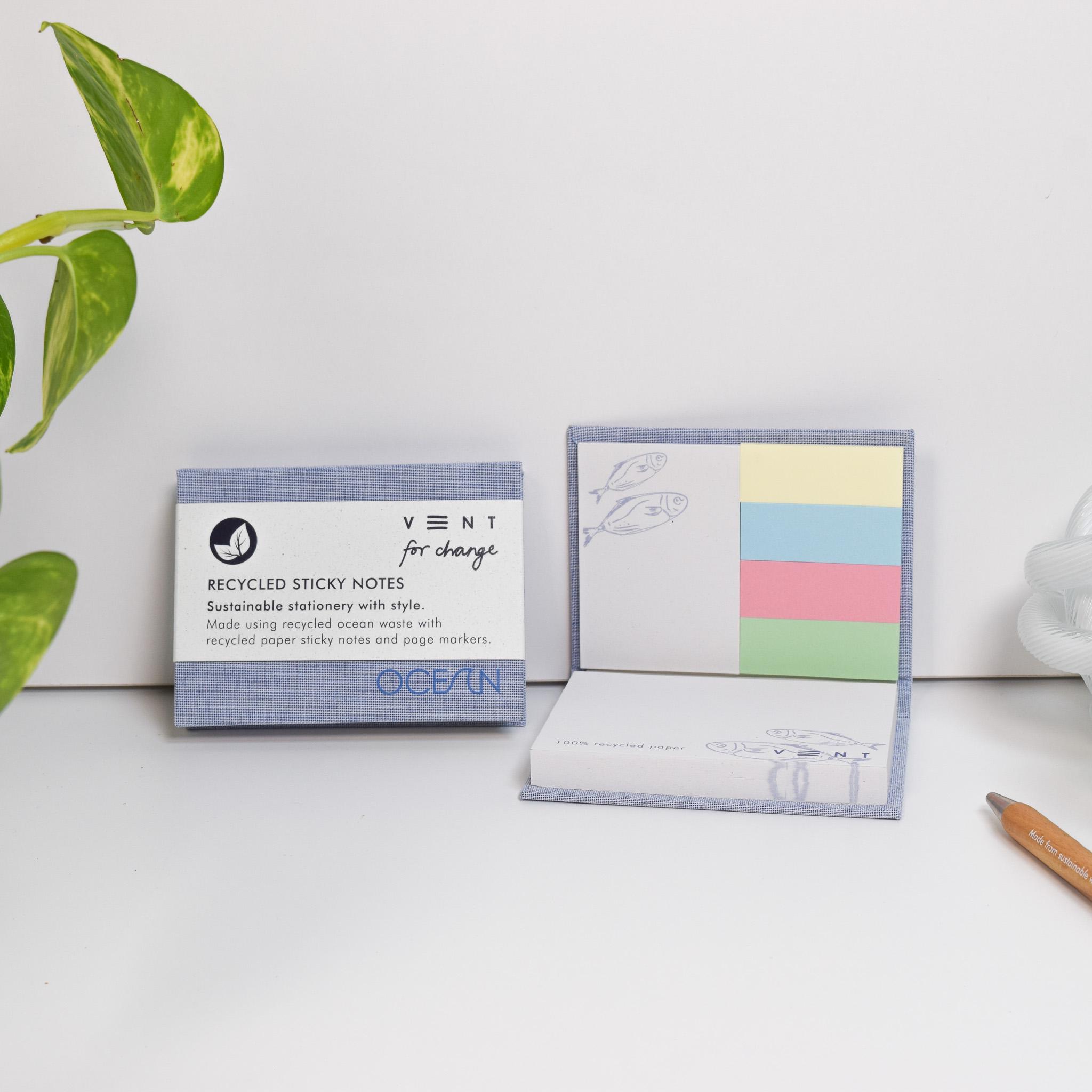 Ocean Blue Sticky Notes Pad - Etsy