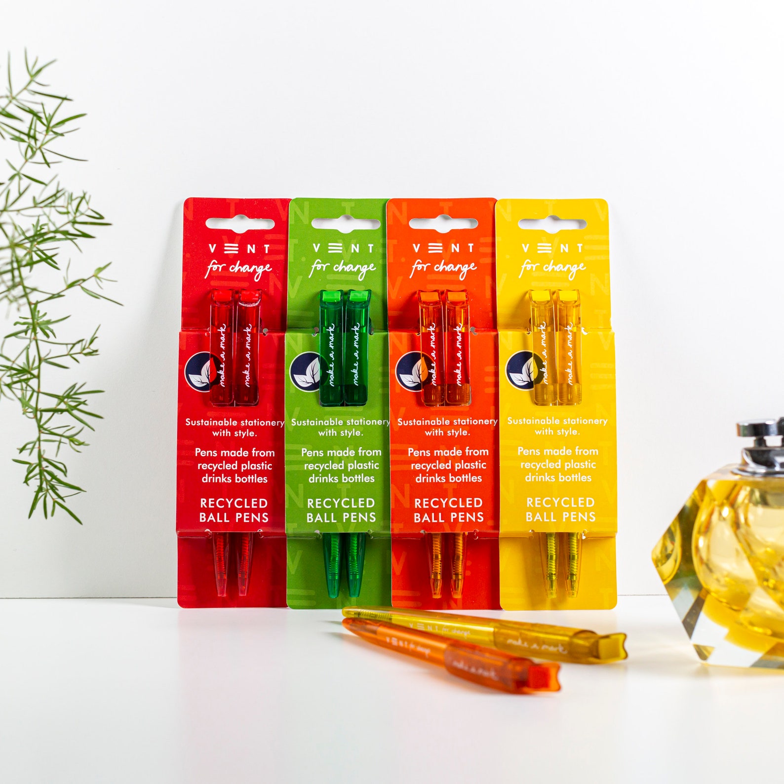 Recycled Plastic Bottle Pens Yellow - Etsy