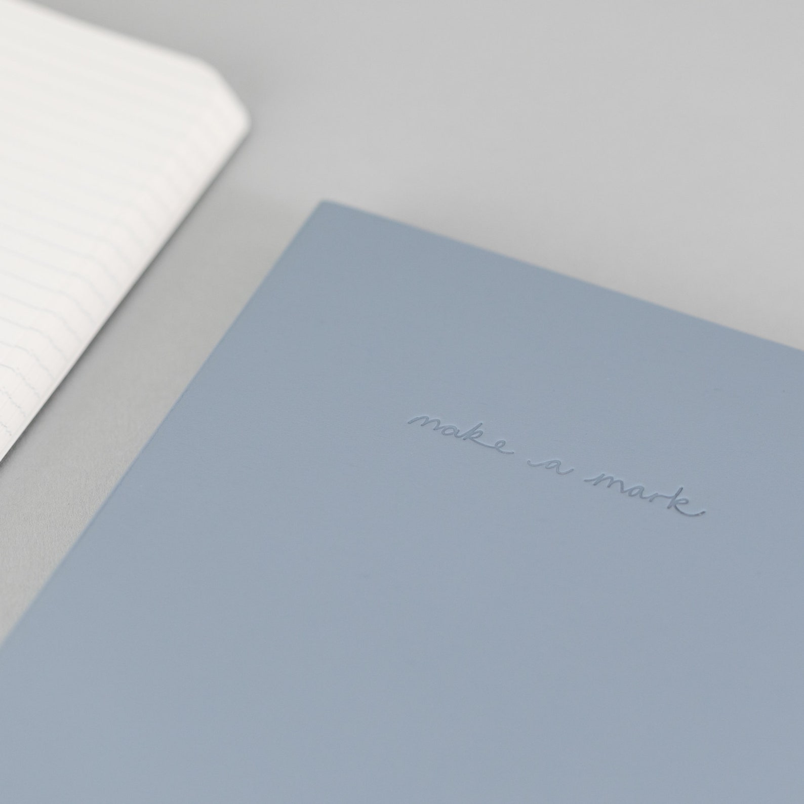 Recycled Leather A5 Notebook - Dusty Blue - Etsy
