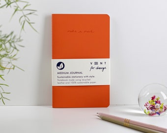 Orange Journal - Etsy