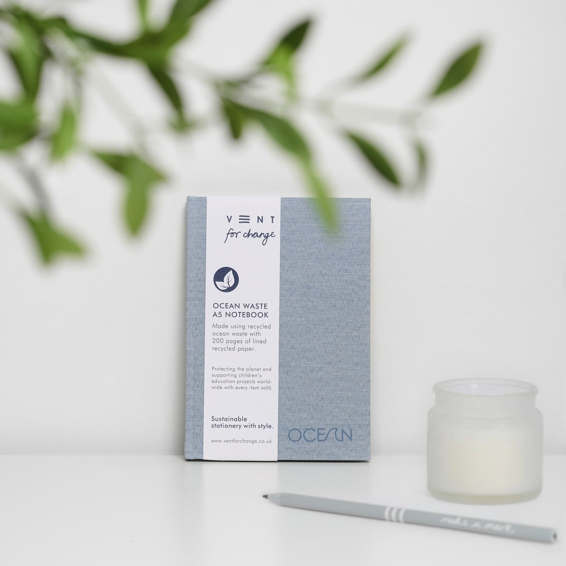 Notebook A5 Recycled Ocean Plastic Waste Blue - Etsy