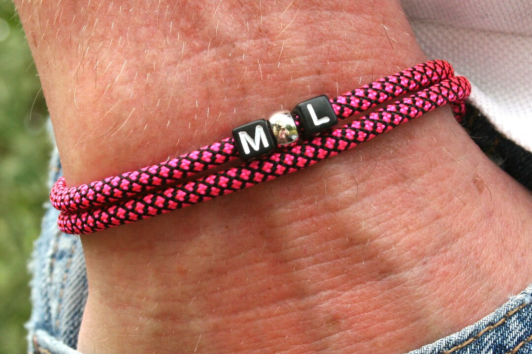Friendship Bracelet Letter Bracelet Personalized Letters Partner ...