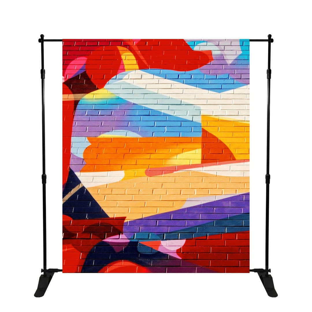 Mural Brick Wall Backdrop Painted Brick Photography Background - Etsy
