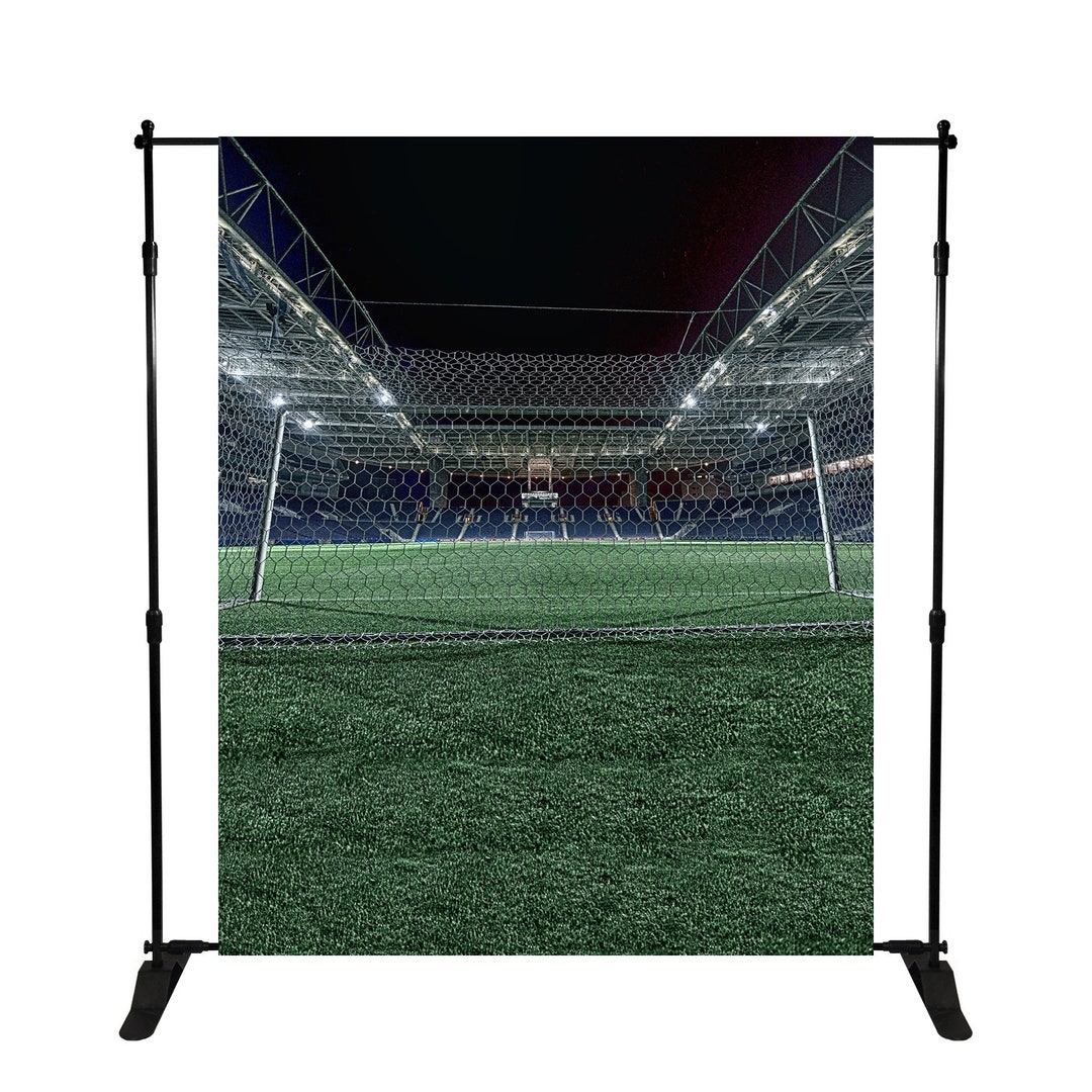 Soccer Field Backdrop Sports Goal Photography Background Printed Photo ...