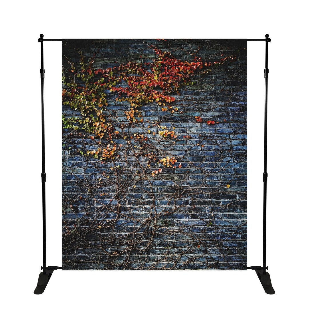 Brick Wall Backdrop Vines Bricks Photography Background - Etsy