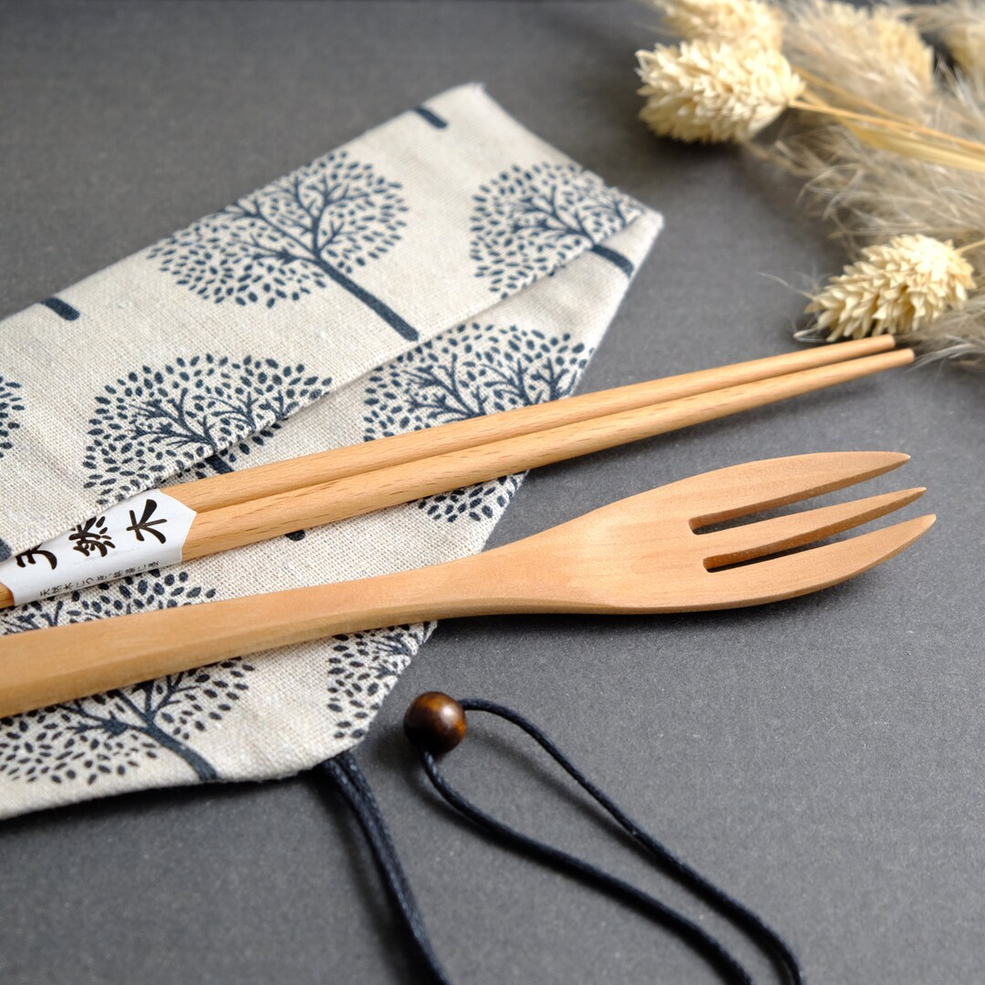 Camping Set Gift Chopsticks With Storage Bag Est5set - Etsy