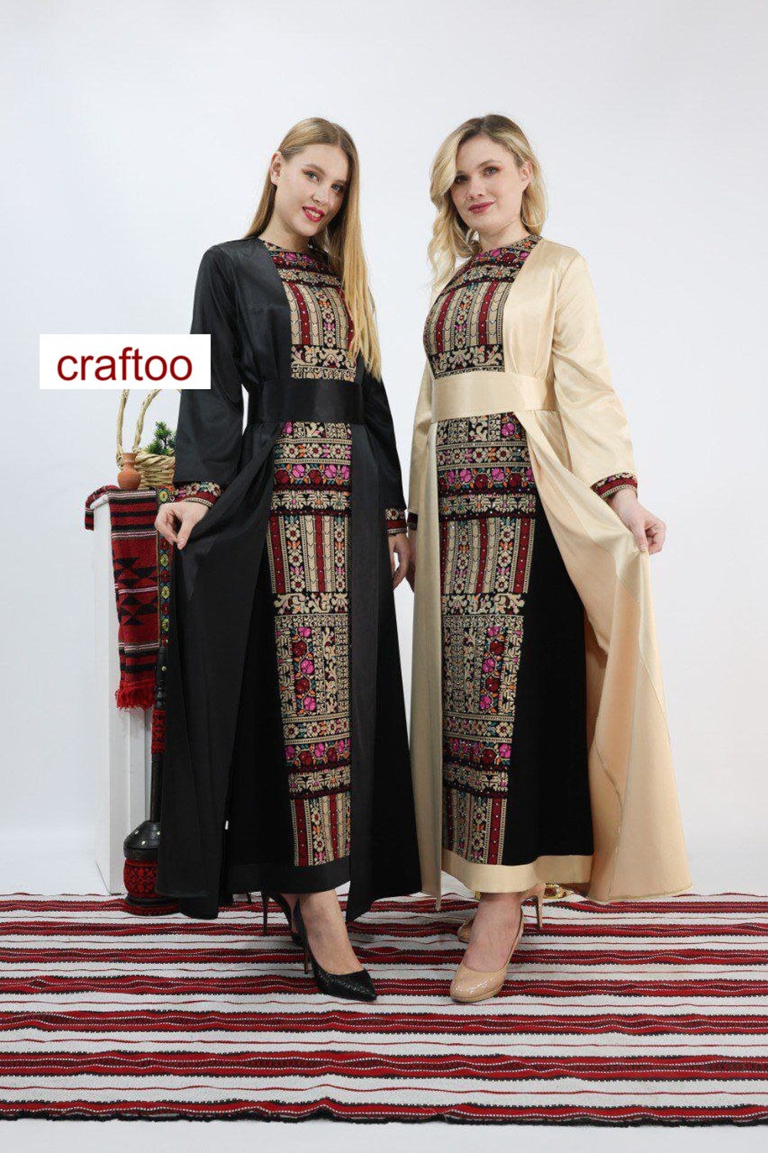Embroidery Palestine Dress, Vintage Style, Heritage Palestinian ...