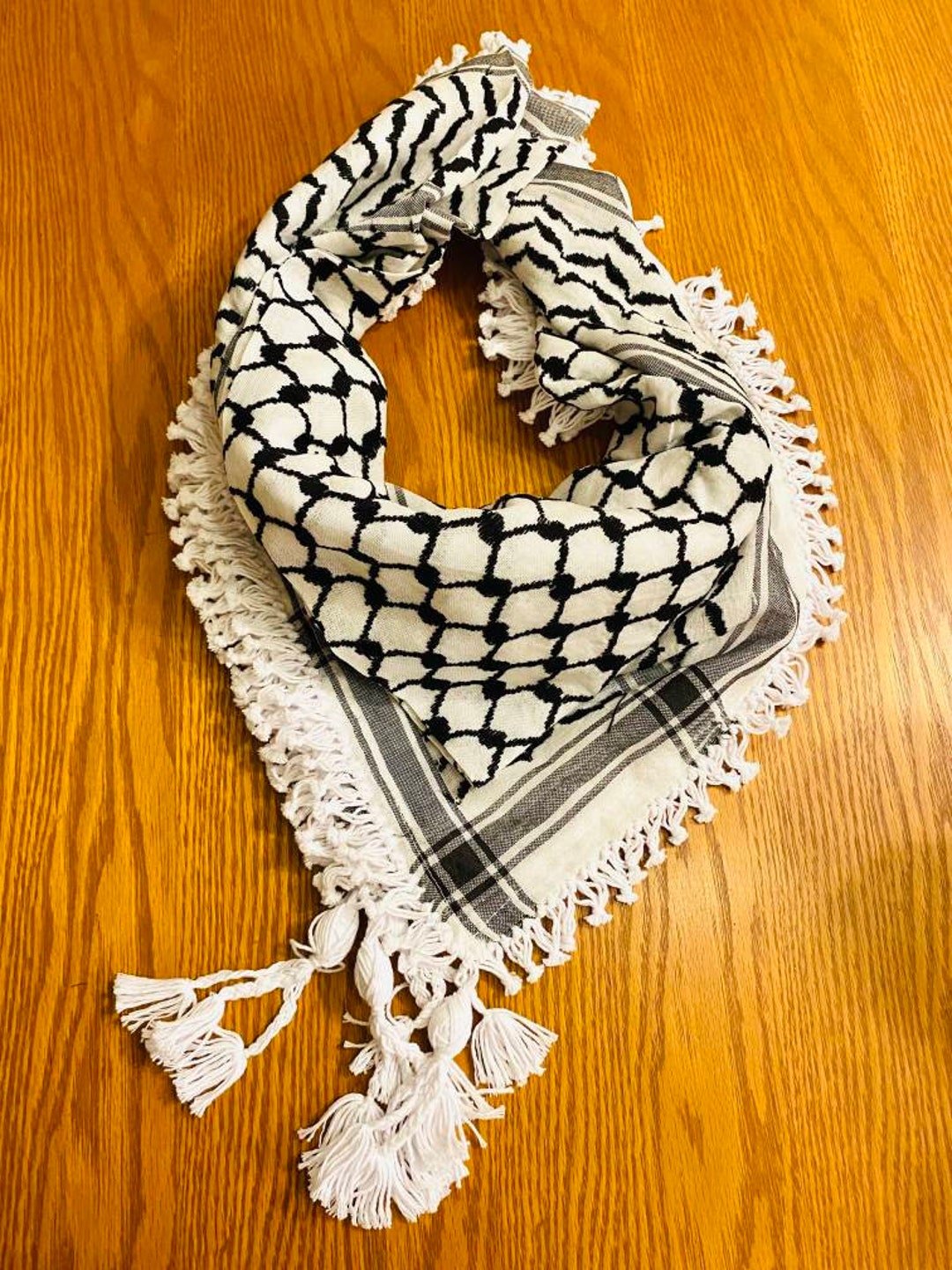 Palestine Keffiyeh Scarf, Unique Arafat Hatta Kufya Kuffyieh Scarf Arab ...