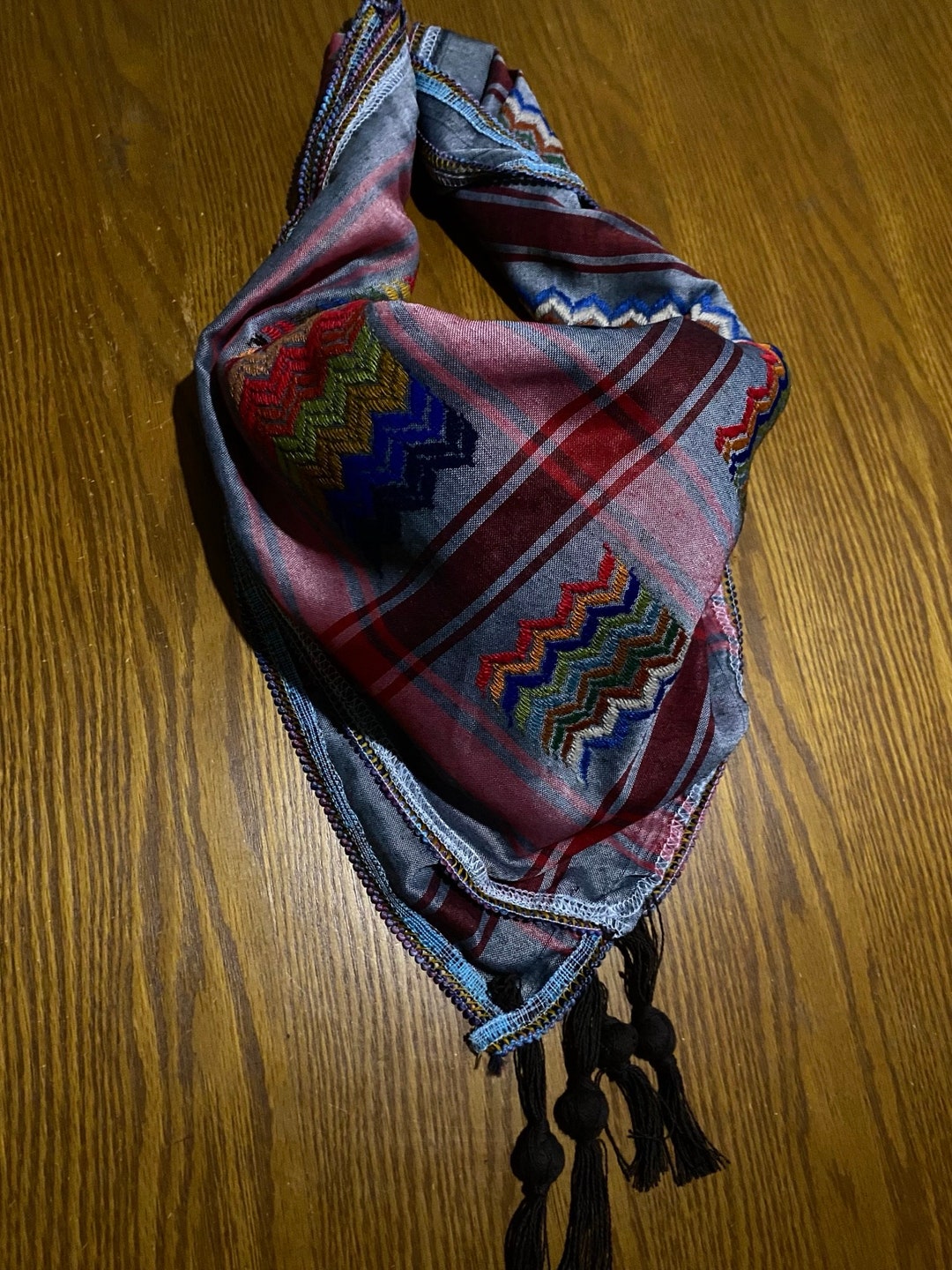 Purple Keffiyeh Palestine Scarf, Unique Arab Bandana, Headwear Mask ...