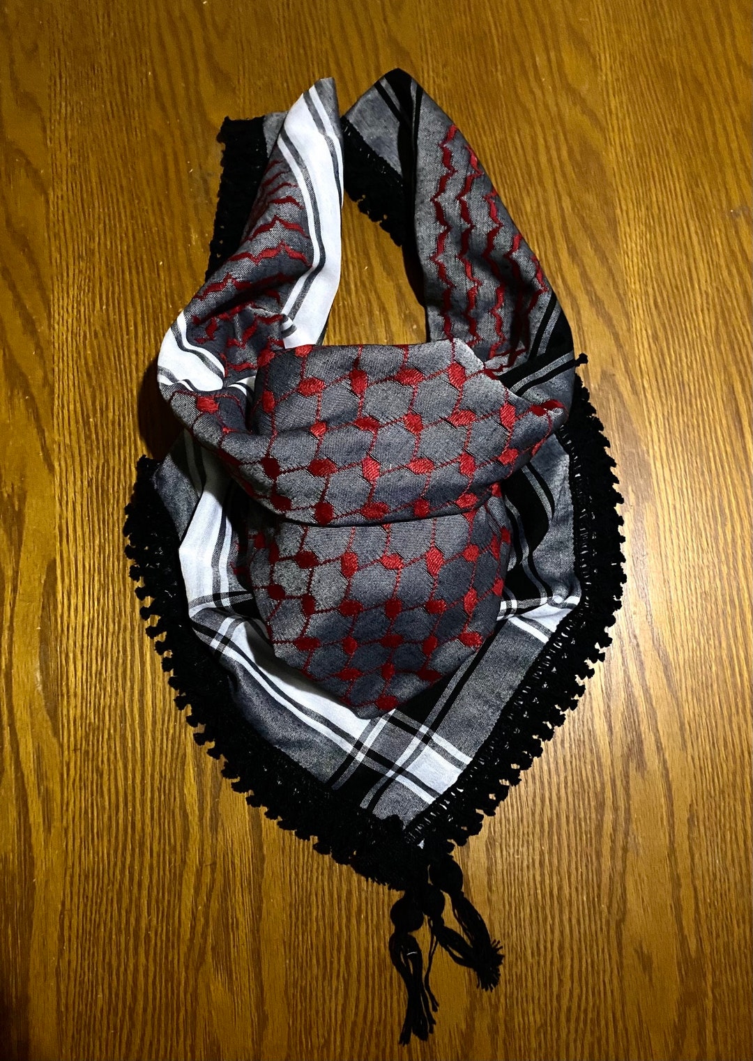 Palestine Keffiyeh Unique Arab Scarf, Desert Bandana, Headwear Head ...