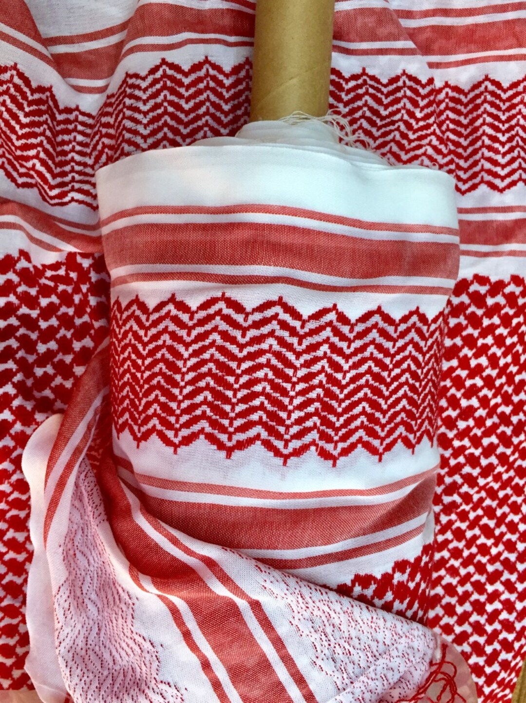Keffiyeh Fabric by METER, Shemagh Fabric, Crafts Use Textile for ...