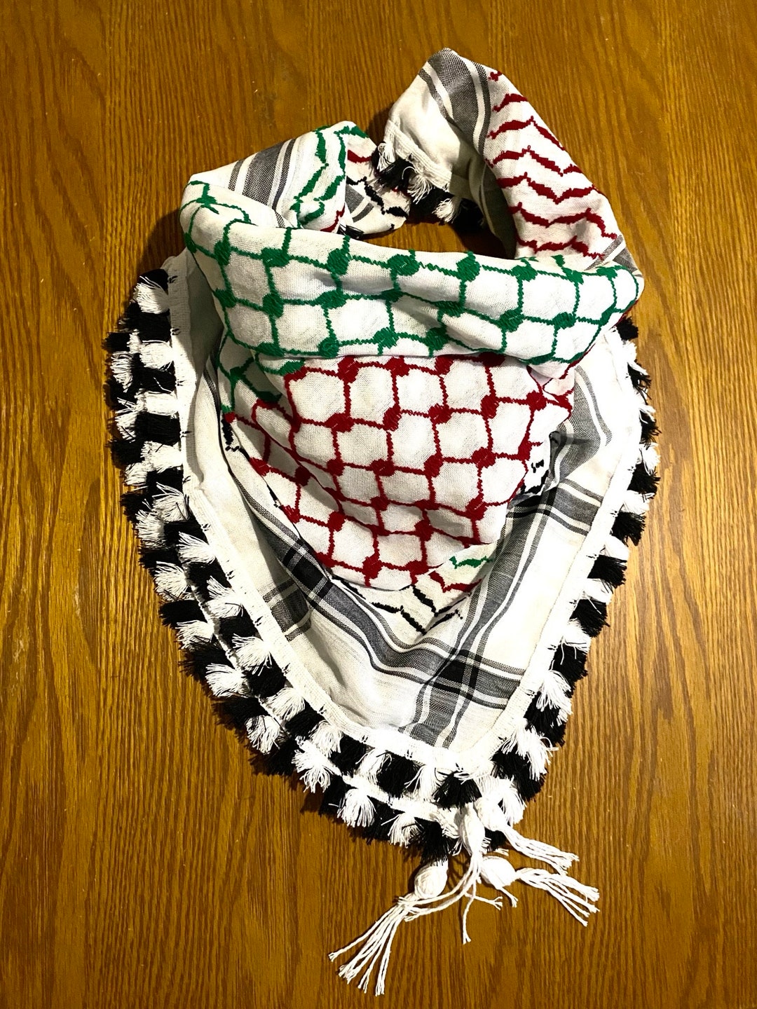 Palestine Flag Scarf, Mixed Colors, Shemagh Keffyeih, Arab Scarf ...