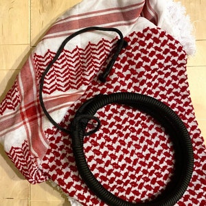 Palestine Kuffyieh Arafat Arab Scarf, Jordan Bedouins Face Cover ...