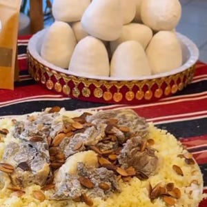 Jameed Arabic Food, Mansaf Traditional Bedouins Old Food Support ...