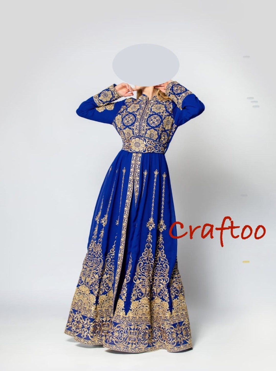 Palestine Dress, Embroidery Vintage Style, Heritage Palestinian ...