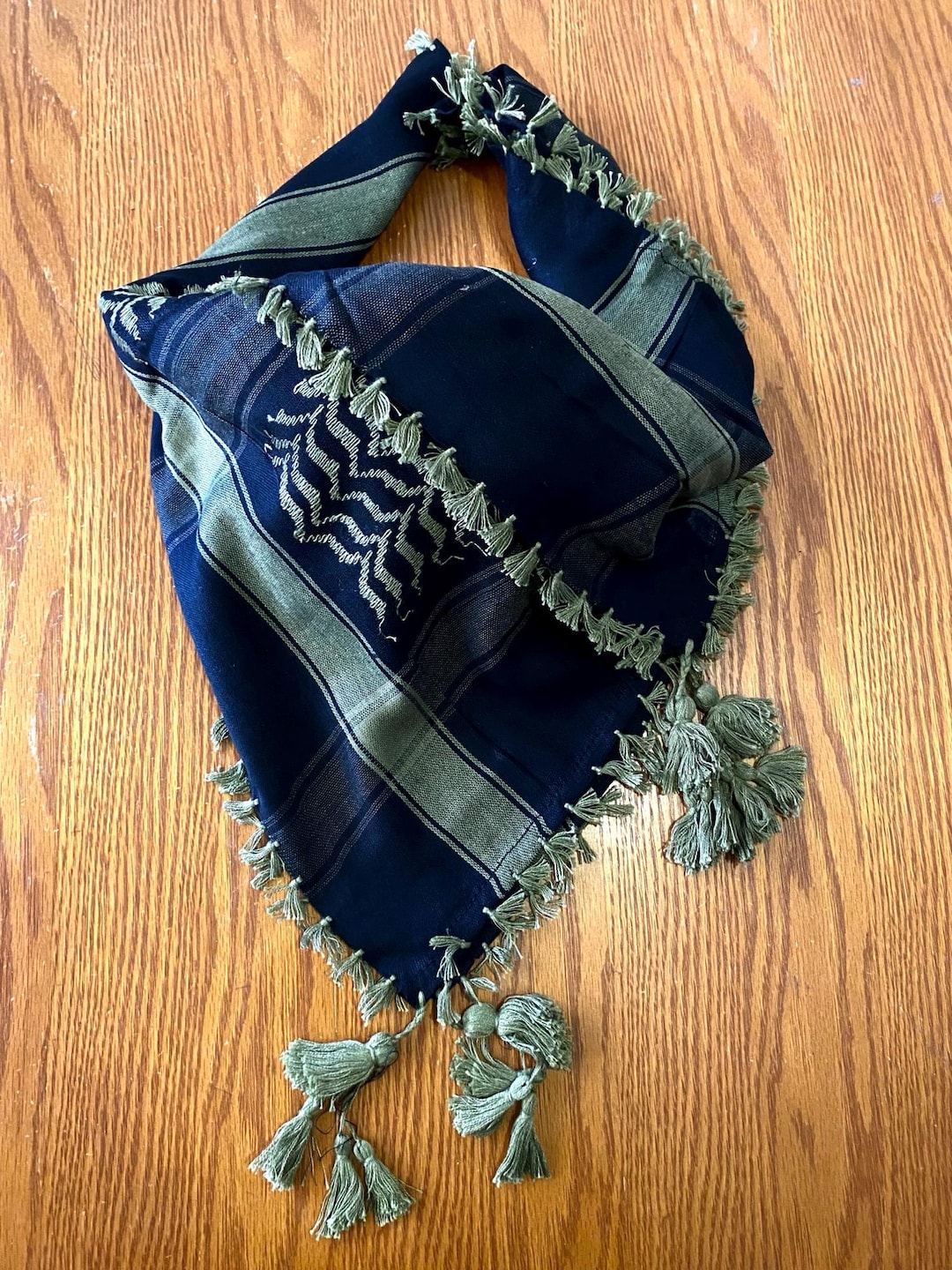 Green Unique Sahara Arab Scarf , Desert Bandana Face Cover, Palestine ...