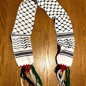 Palestine Kuffiyeh Flag Scarf, Keffiyeh Arabian Arafat Hatta Design ...