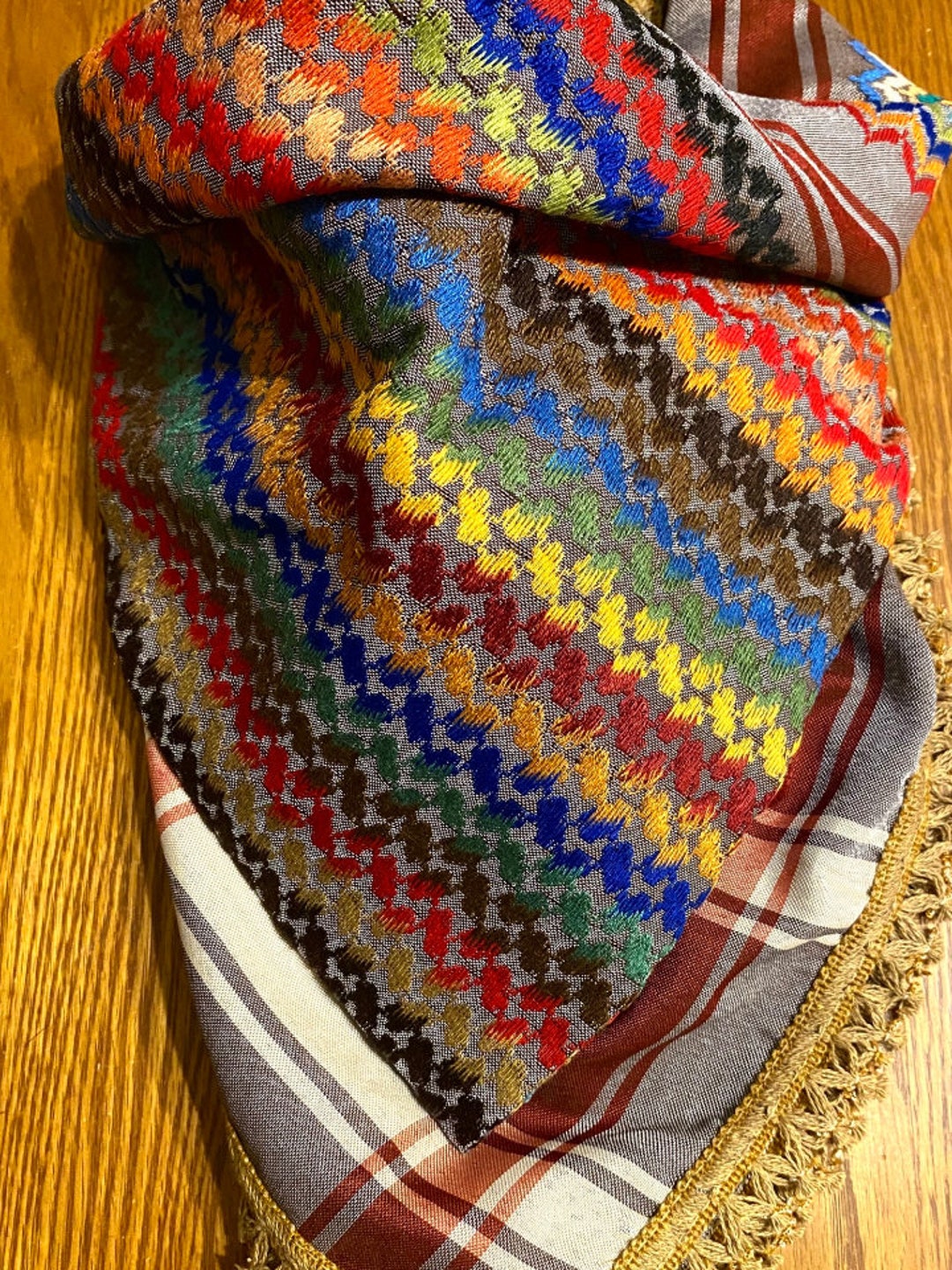 Unique Palestine Scarf, Desert Bandana, Arab Oldstyle Vintage Dress ...