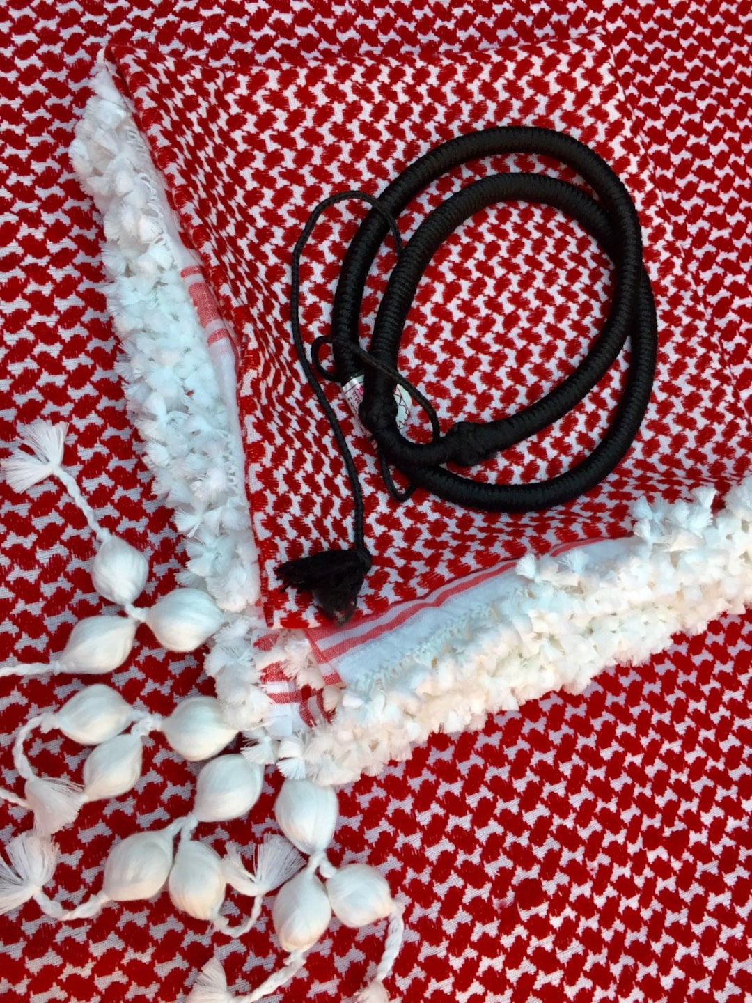 Jordan Scarf Malaki Red Shemagh Woven Stitched Arab Shawl - Etsy