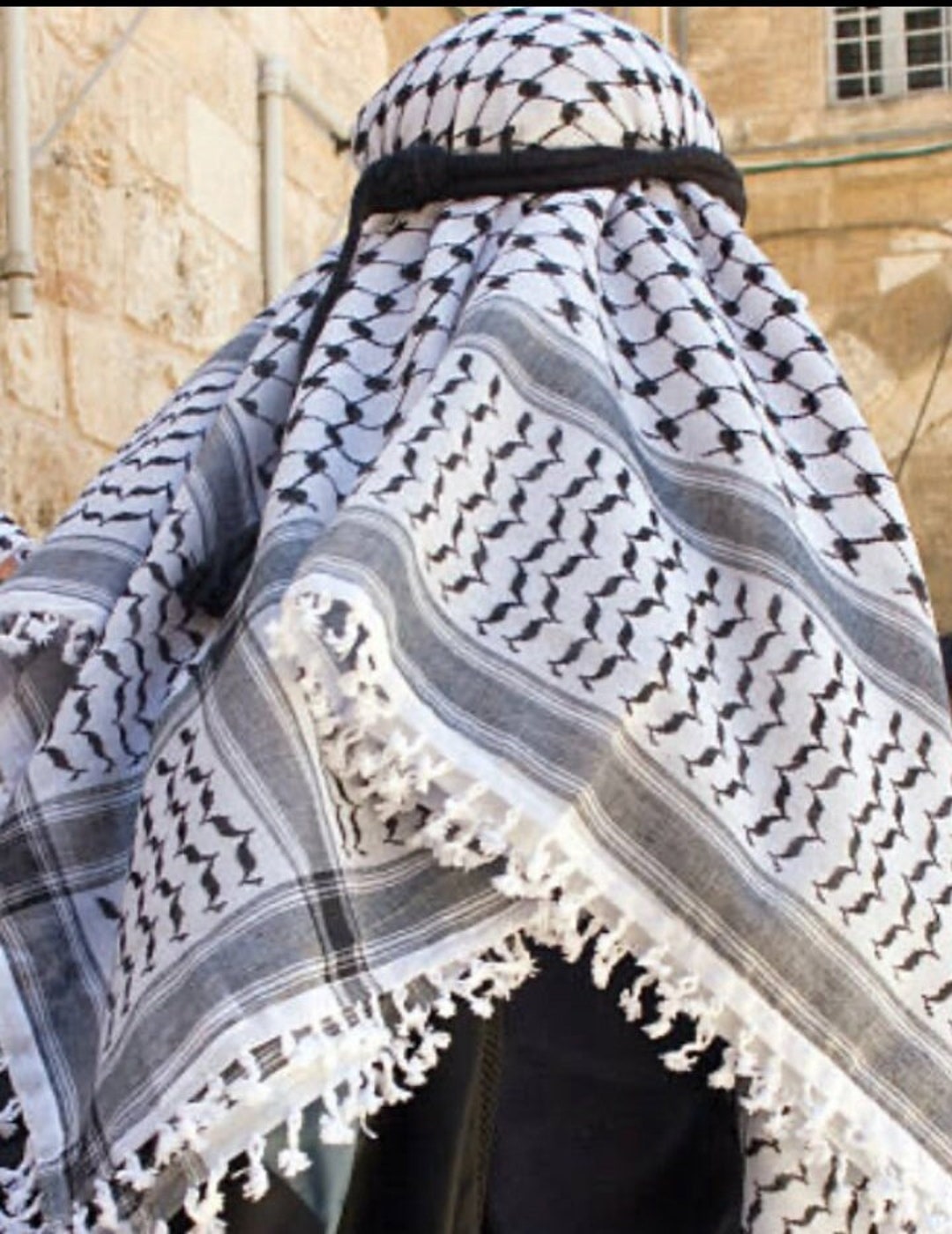 Palestine Arabic Scarf, Shemagh, Kuffyieh Handmade Unique Style, Hatta ...