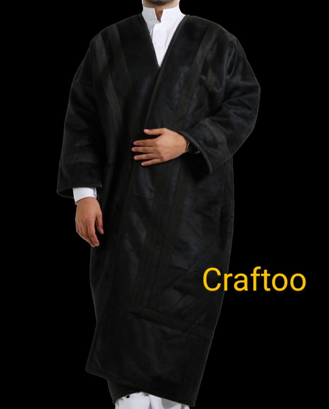 Farwa Bisht Coat, Unique Fur, Arab Style Winter Coat, Warm and Heavy ...