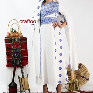Palestine Parties Tatreez Dress, Embroidered Arab Old Style Heritage ...