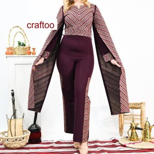 Trousers Embroidery Palestine Outfit, Heritage Palestinian Traditional ...