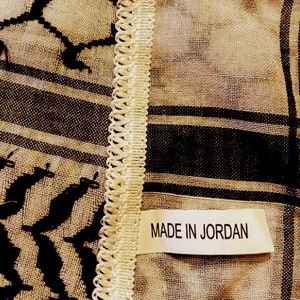 Keffiyeh Fabric by METER, Shemagh Fabric, Crafts Use, Fabric Textile ...