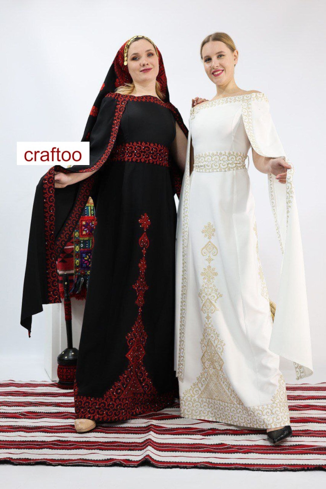 Special Occasions Embroidery Palestine Dress, Heritage Palestinian ...