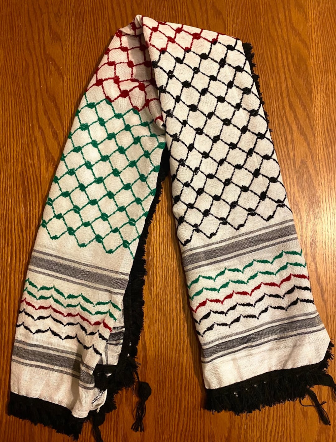 Palestine Flag Scarf, Shemagh Keffyeih Fabric Arab Bandana Kofya Hatta ...